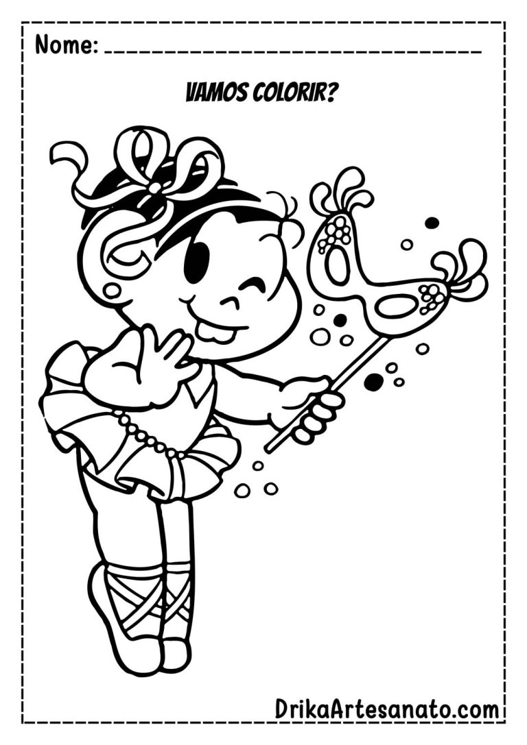51 Desenhos de Carnaval para Colorir e Imprimir: Baixe Grátis!