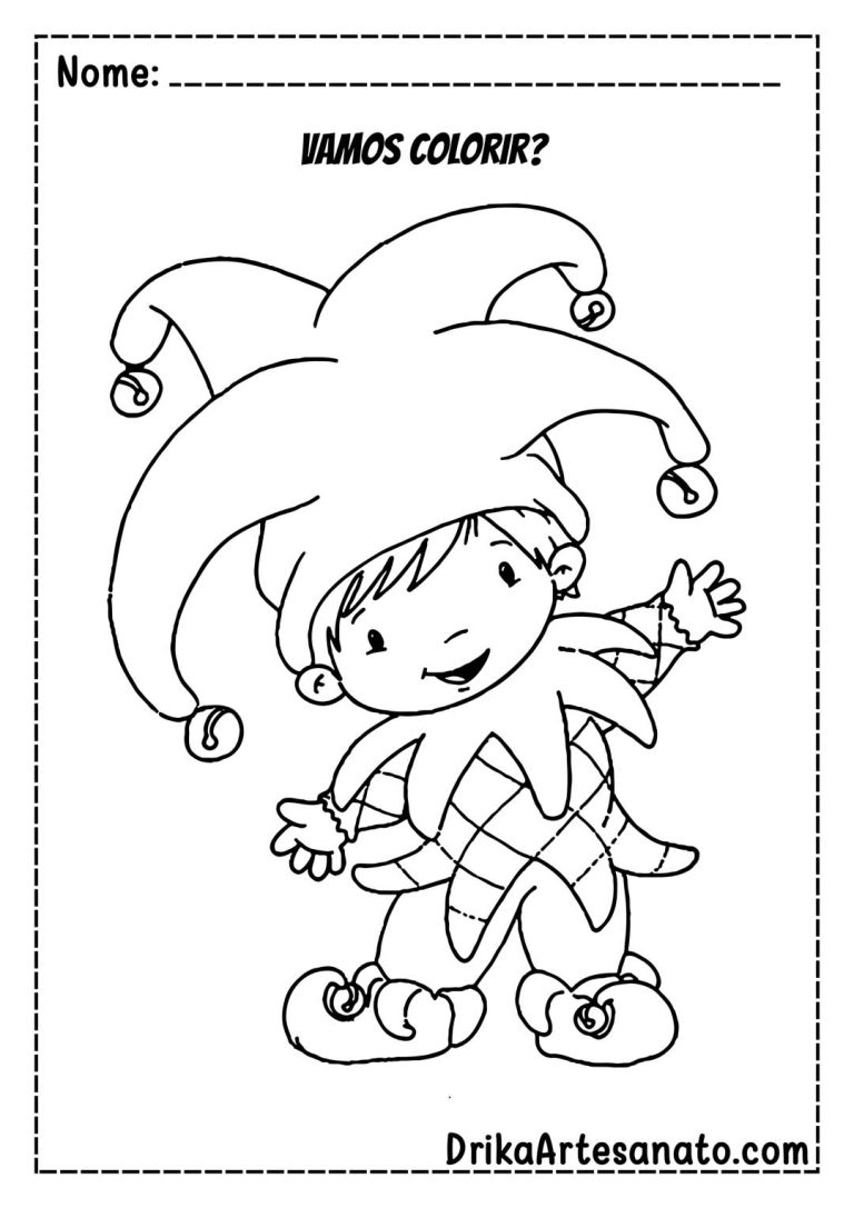 51 Desenhos de Carnaval para Colorir e Imprimir: Baixe Grátis!
