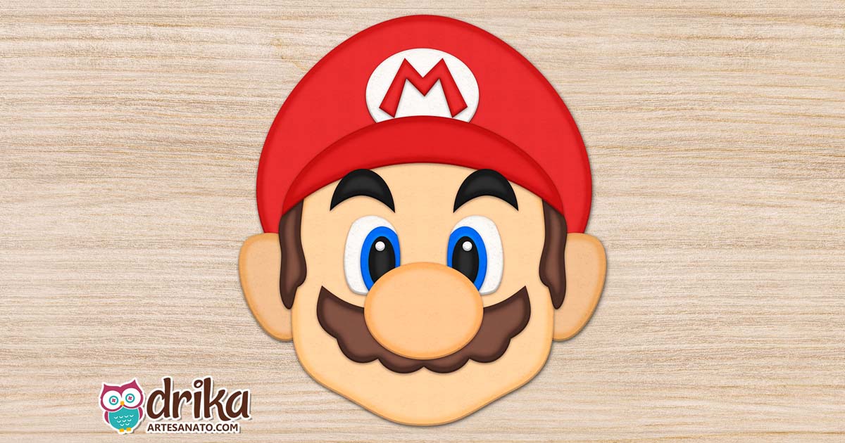 Molde do Super Mario para Imprimir Grátis em Tamanho Real