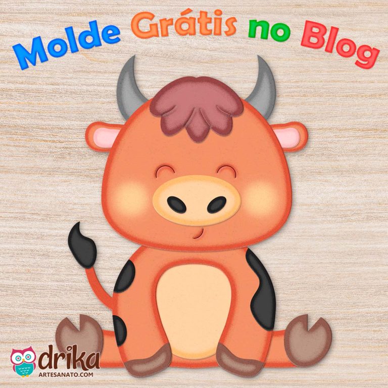 Molde de Boi para Imprimir Grátis em Tamanho Real!