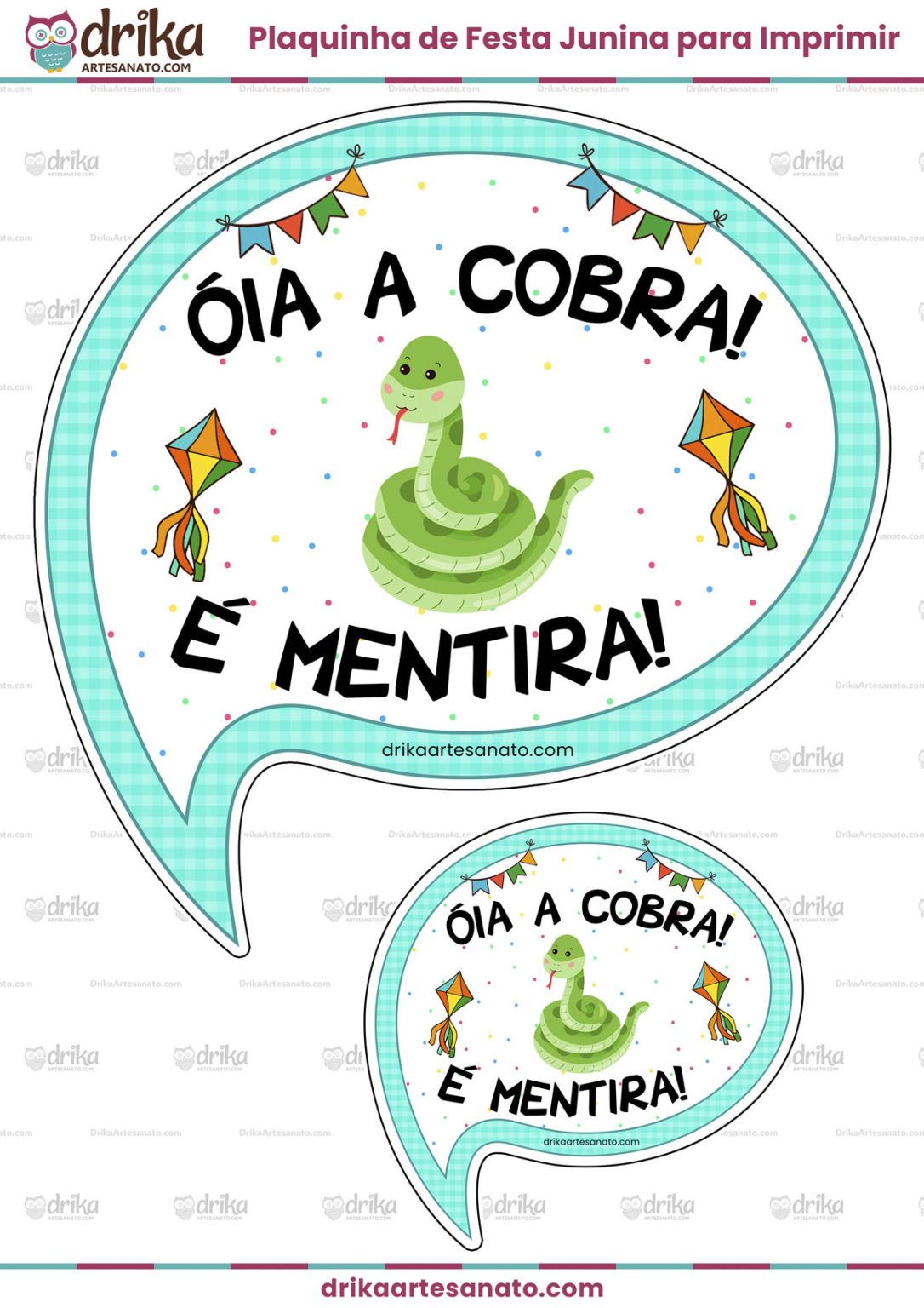 10 Plaquinhas de Festa Junina para Imprimir Grátis em PDF