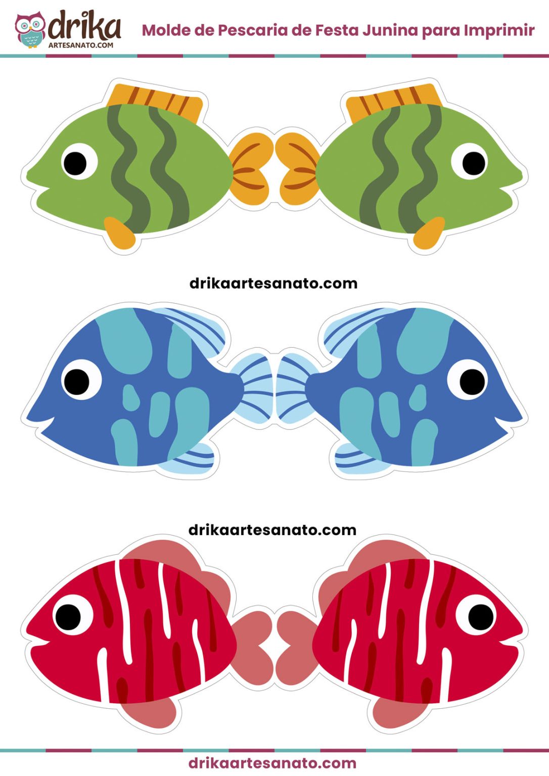 Pescaria de Festa Junina com Moldes Grátis e Ideias Lindas!