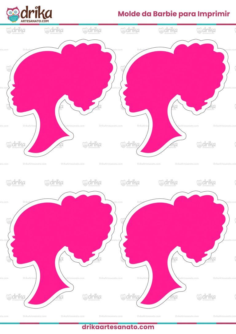 Molde da Barbie para Imprimir Grátis em PDF
