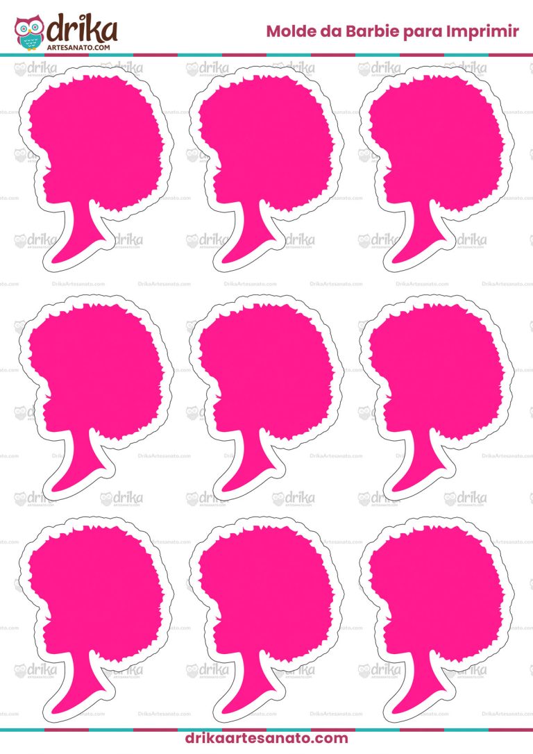 Molde da Barbie para Imprimir Grátis em PDF