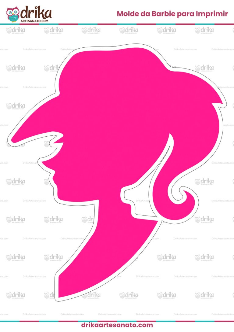 Molde da Barbie para Imprimir Grátis em PDF