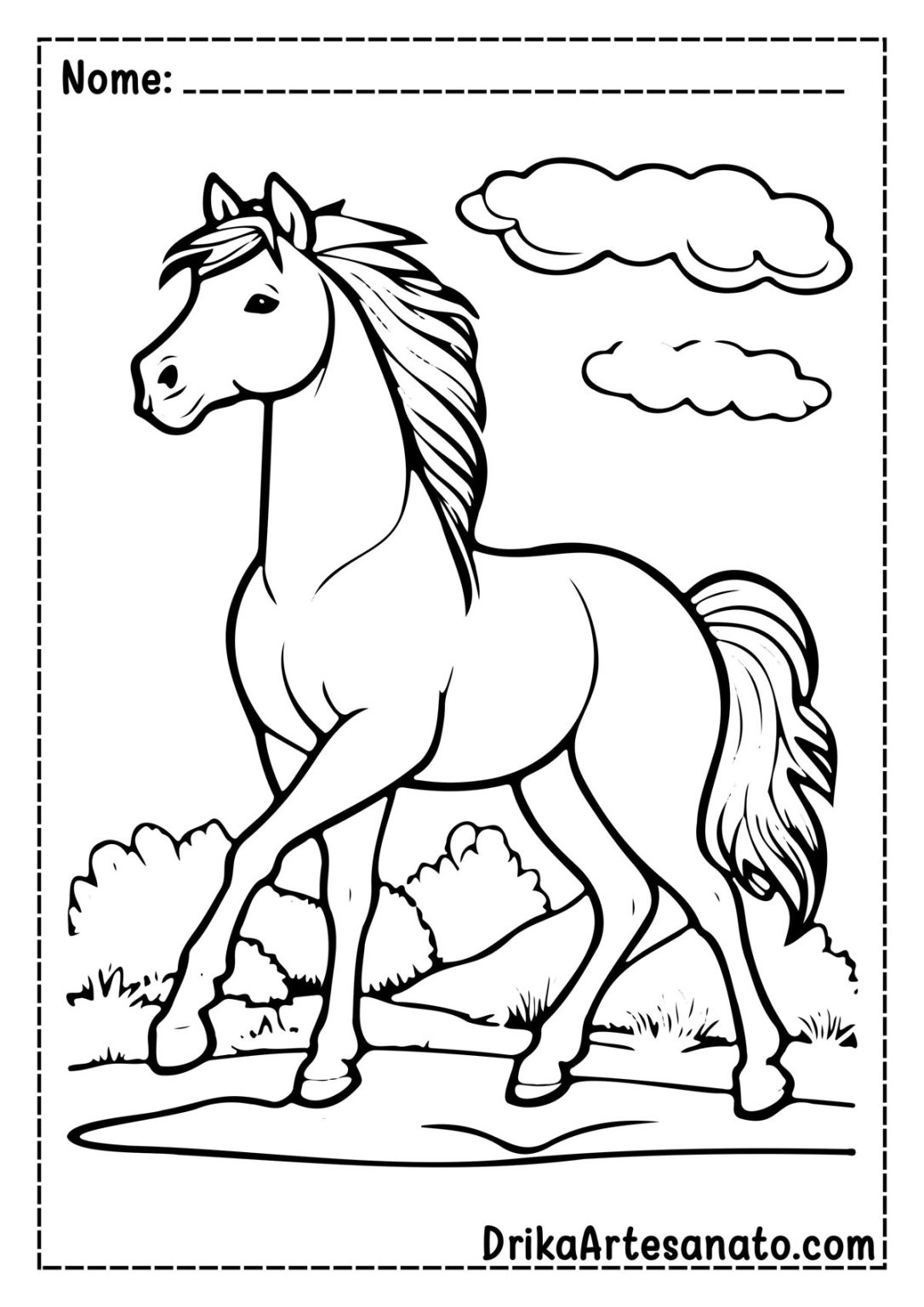 50 Desenhos de Cavalos para Colorir Grátis em PDF: Baixe Agora!