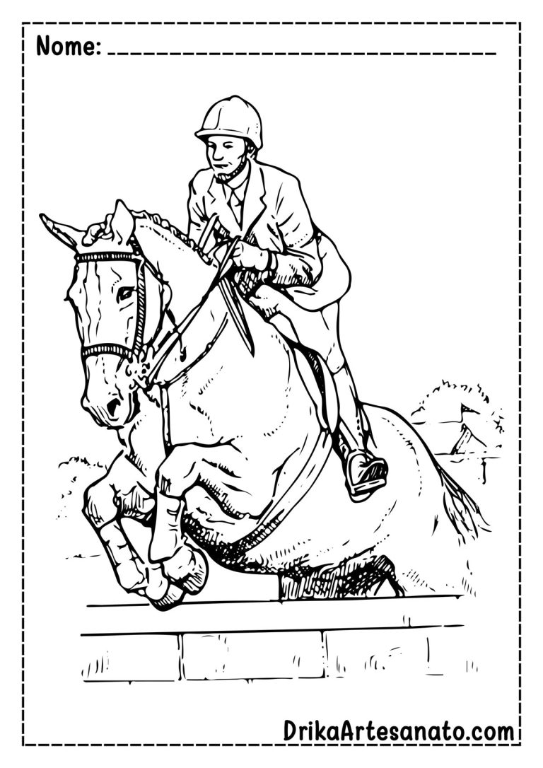 50 Desenhos de Cavalos para Colorir Grátis em PDF: Baixe Agora!
