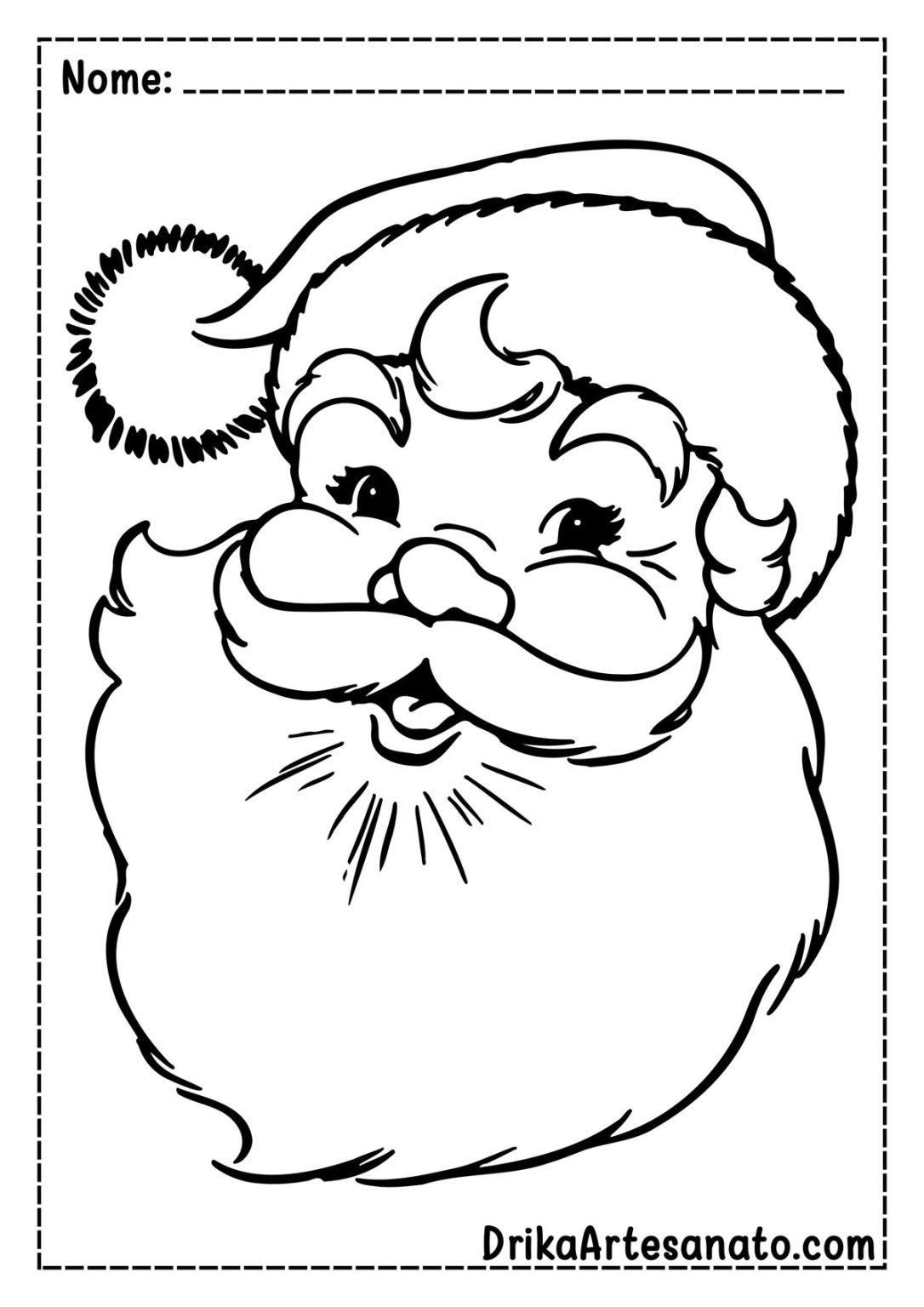 50 Desenhos de Papai Noel para Colorir Grátis em PDF