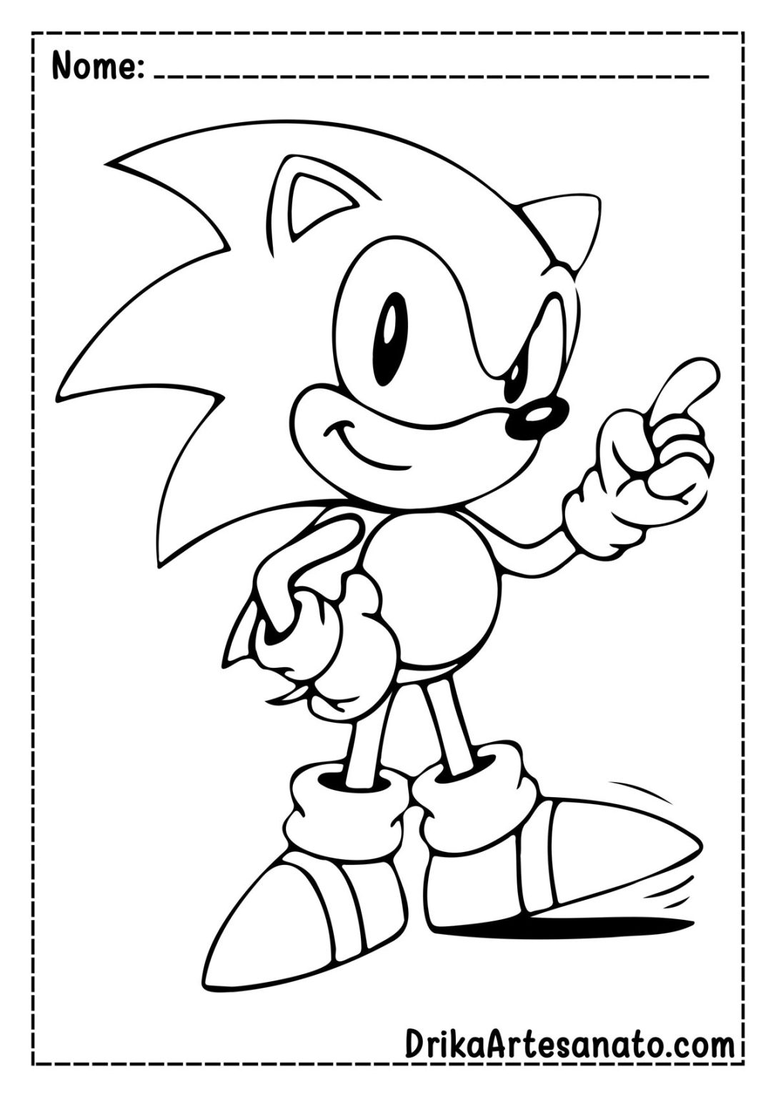 50 Desenhos do Sonic para Colorir Grátis em PDF: Baixe Agora!