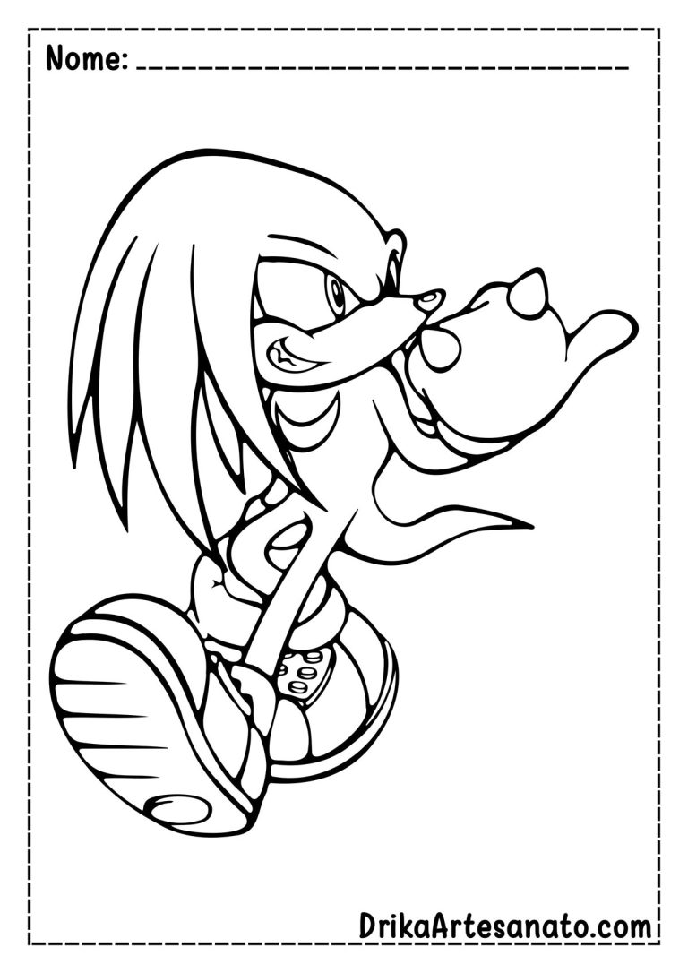 50 Desenhos do Sonic para Colorir Grátis em PDF: Baixe Agora!