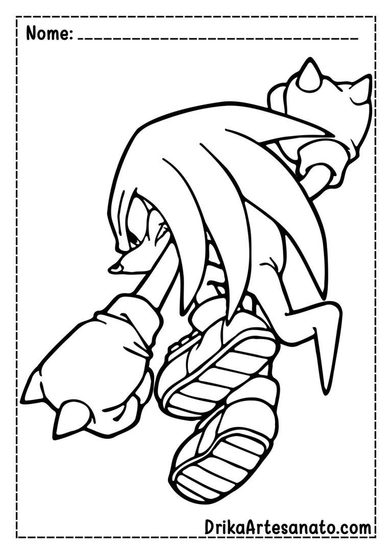 50 Desenhos do Sonic para Colorir Grátis em PDF: Baixe Agora!