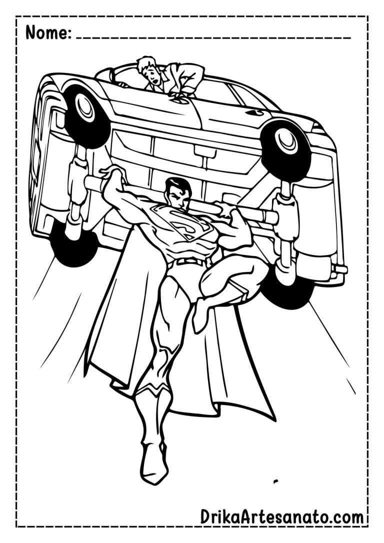 Desenhos de Super-Heróis para Colorir Grátis em PDF