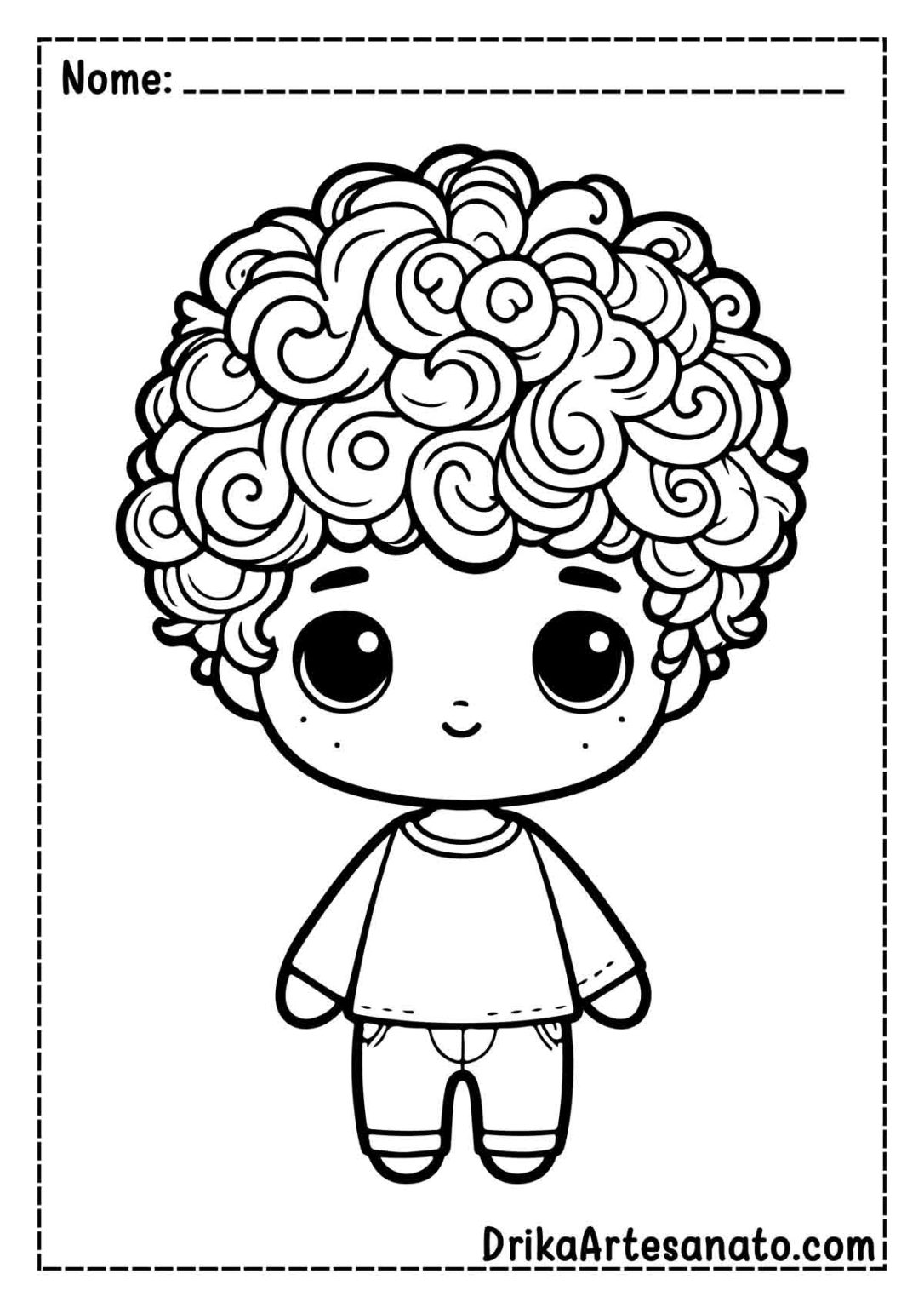 50 Desenhos de Boneca para Colorir Grátis em PDF