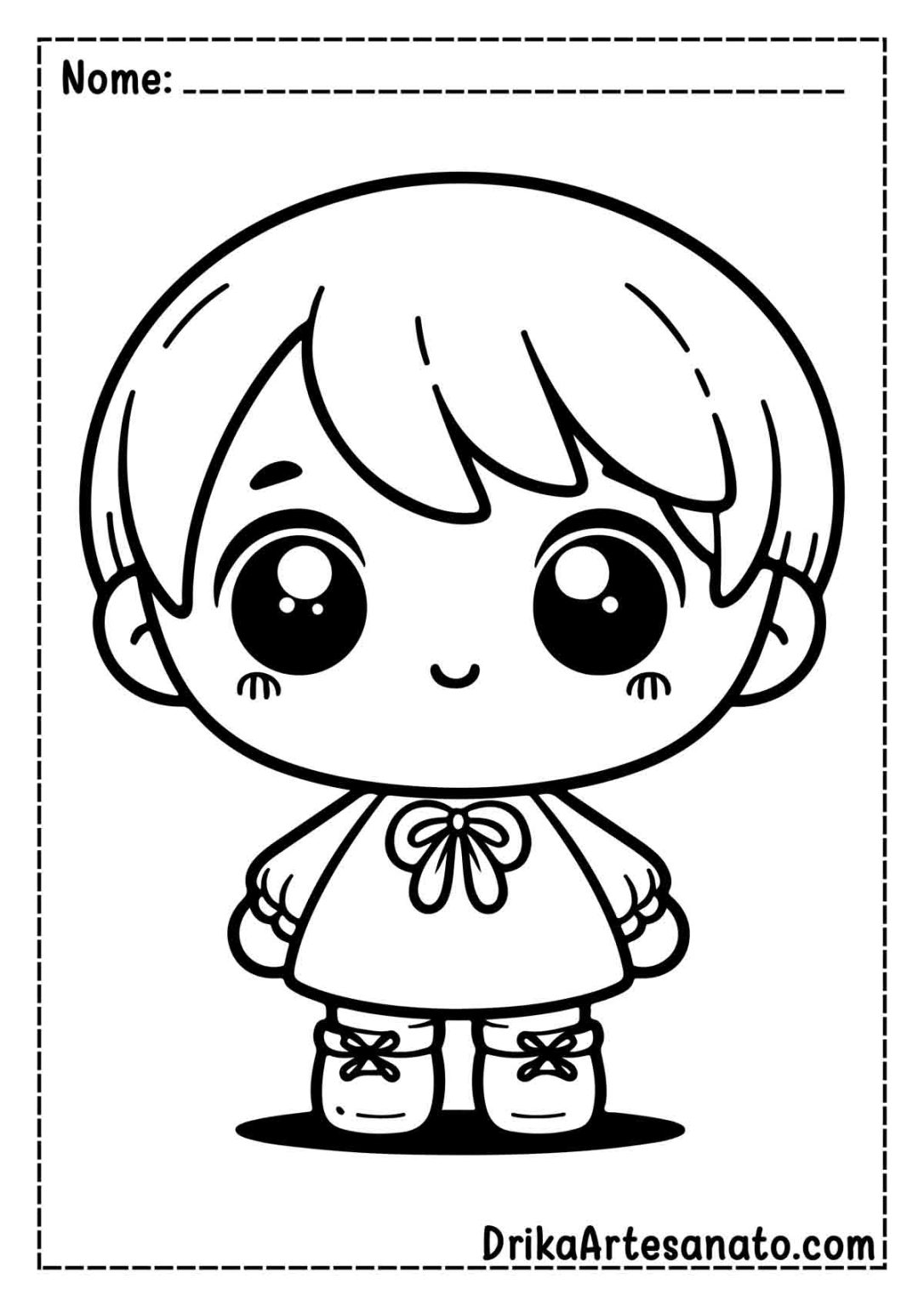 50 Desenhos de Boneca para Colorir Grátis em PDF