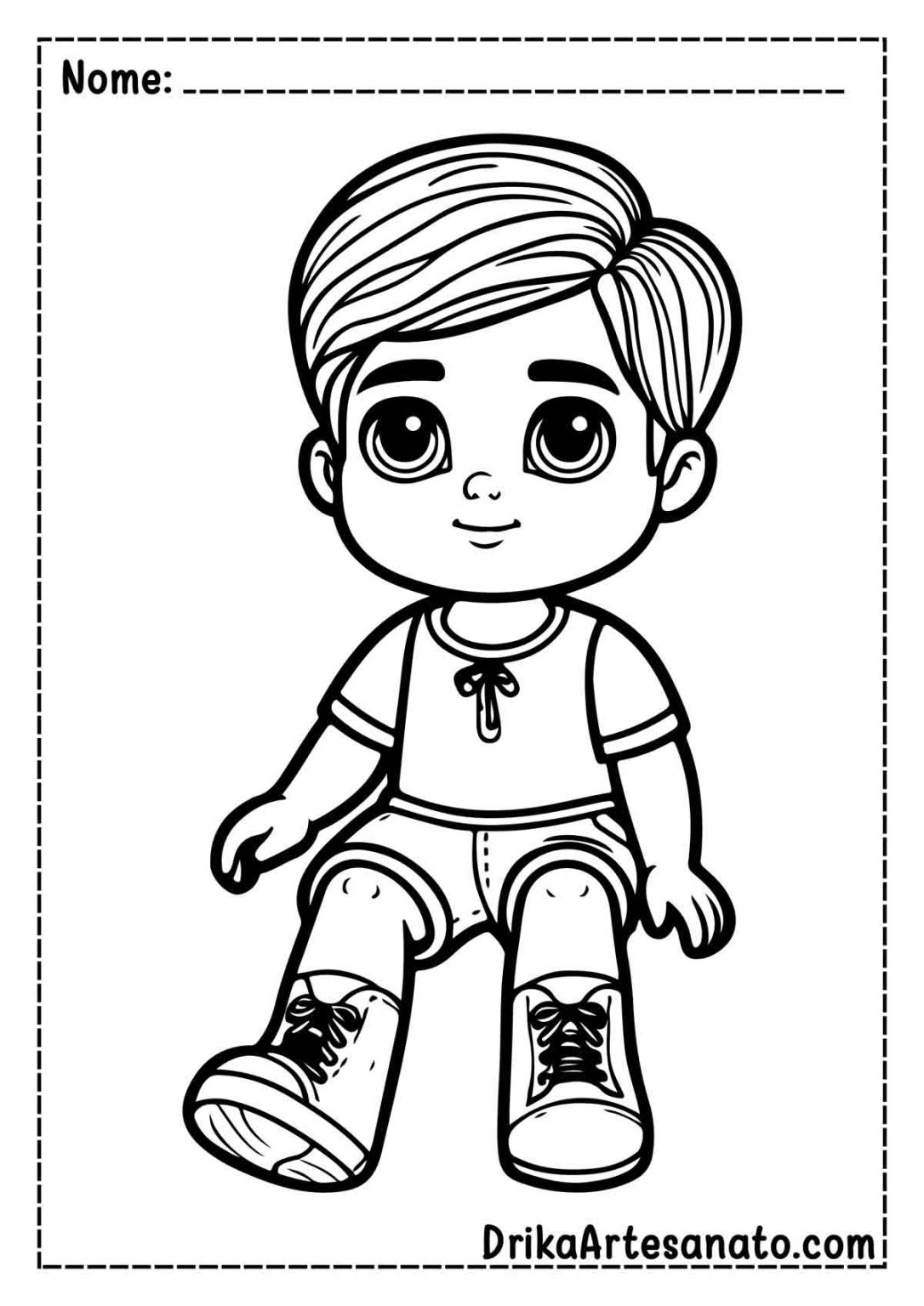 50 Desenhos de Boneca para Colorir Grátis em PDF