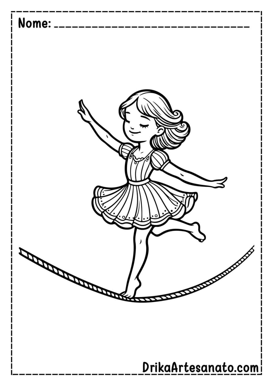 50 Desenhos de Circo para Colorir Grátis em PDF
