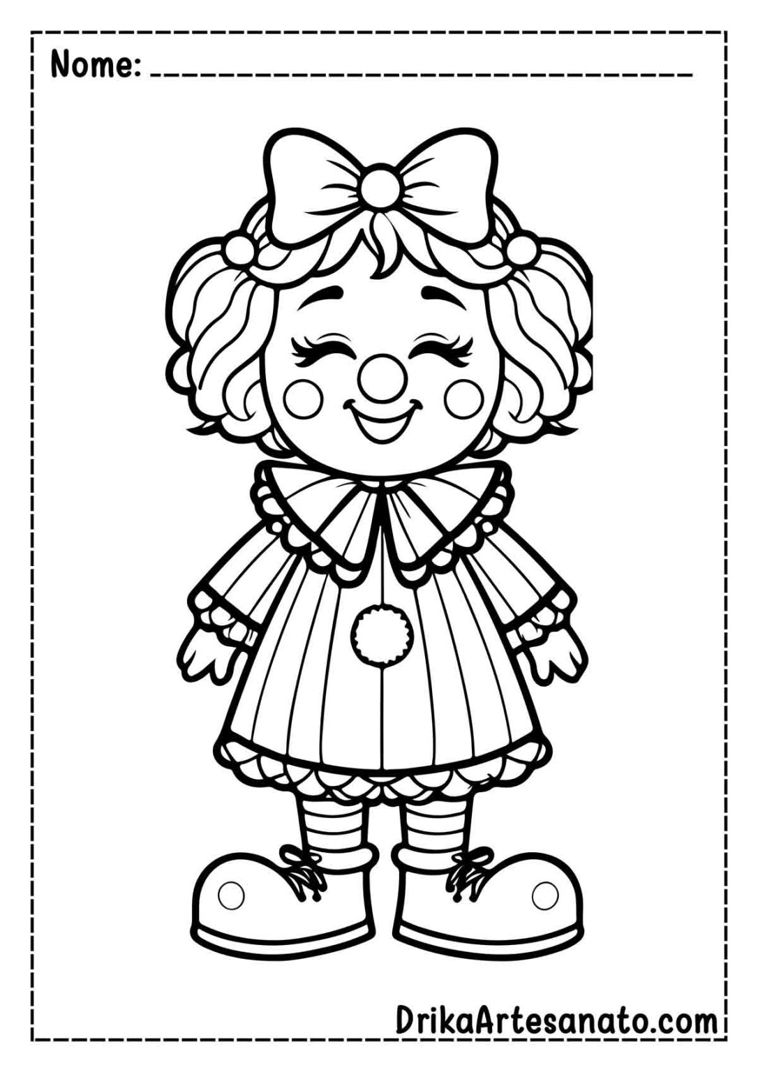 50 Desenhos de Circo para Colorir Grátis em PDF