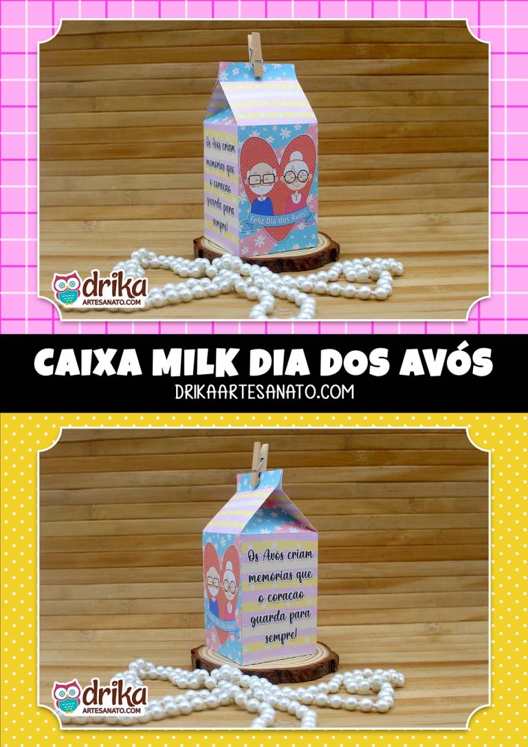 Caixa Milk Dia dos Avós para Imprimir Grátis em PDF