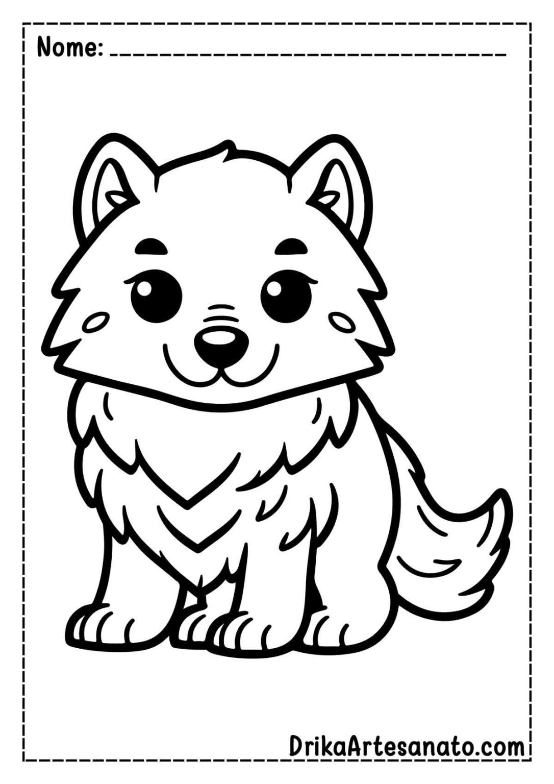 50 Desenhos de Lobo para Colorir Grátis em PDF