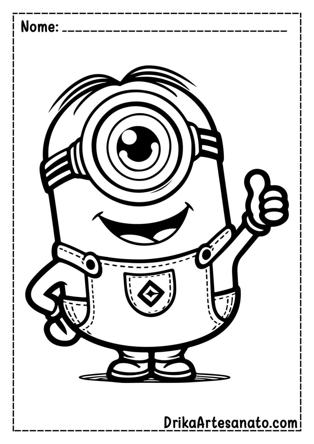50 Desenhos de Minion para Colorir Grátis em PDF