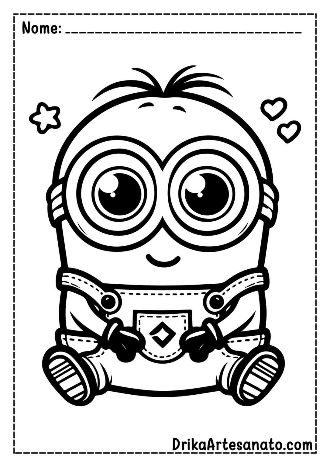 50 Desenhos de Minion para Colorir Grátis em PDF