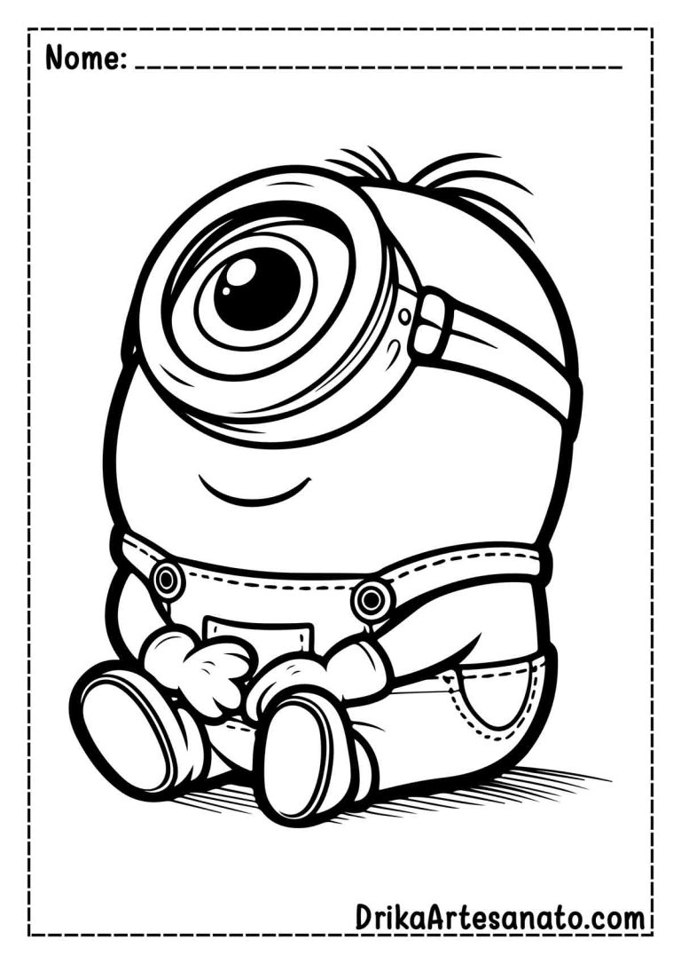 50 Desenhos de Minion para Colorir Grátis em PDF