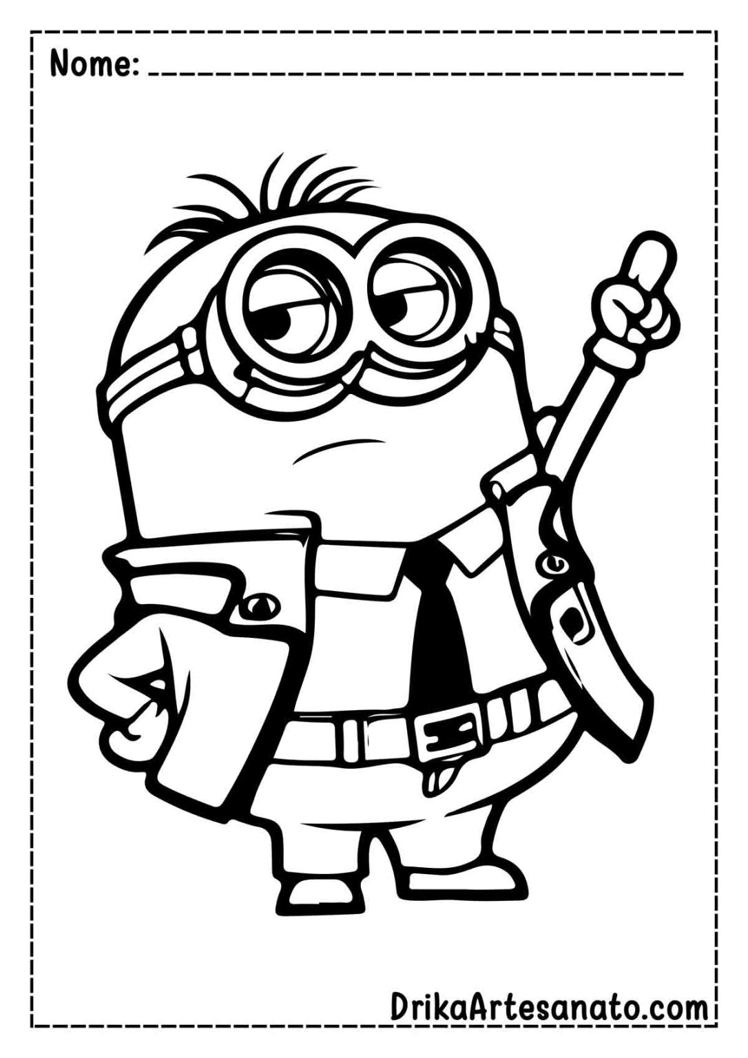 50 Desenhos de Minion para Colorir Grátis em PDF