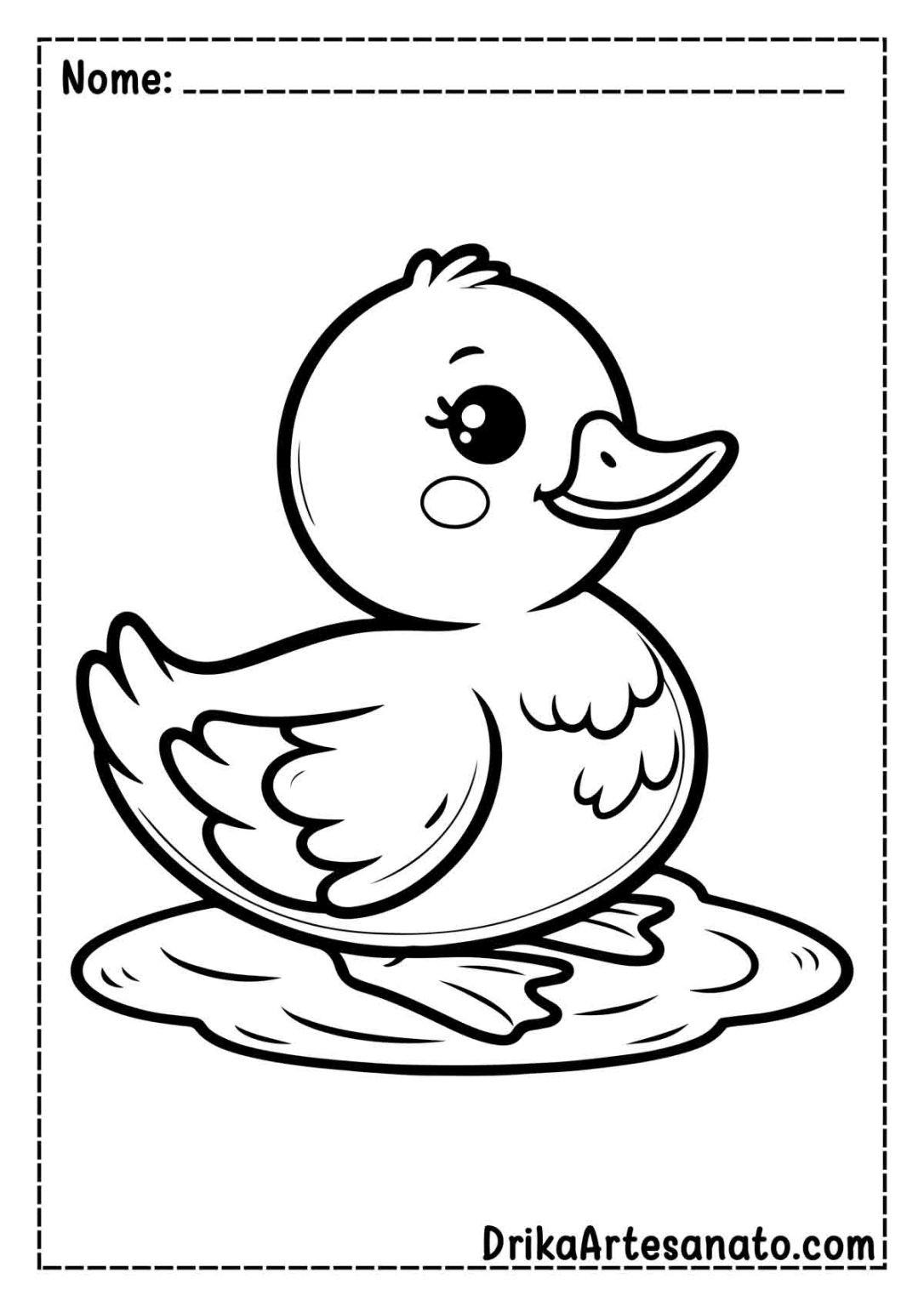 50 Desenhos de Pato para Colorir Grátis em PDF