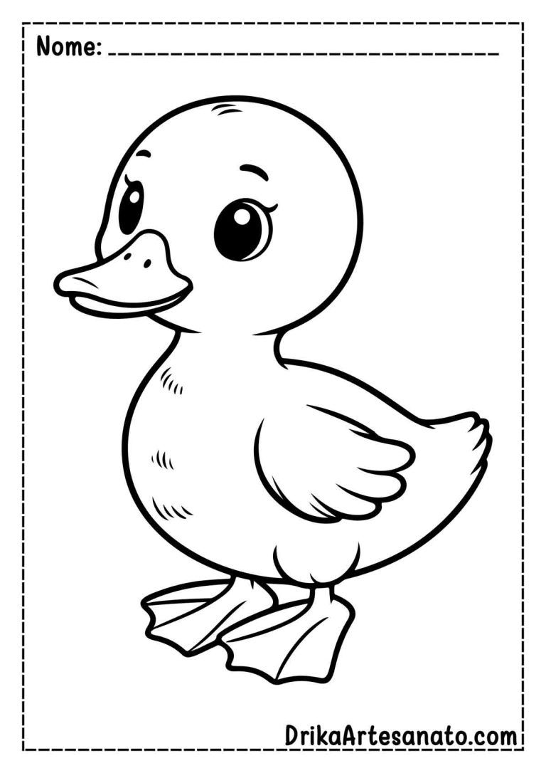 50 Desenhos de Pato para Colorir Grátis em PDF