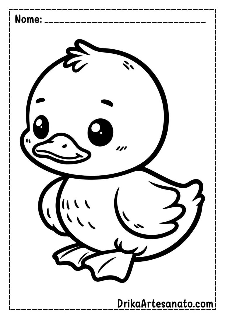 50 Desenhos de Pato para Colorir Grátis em PDF