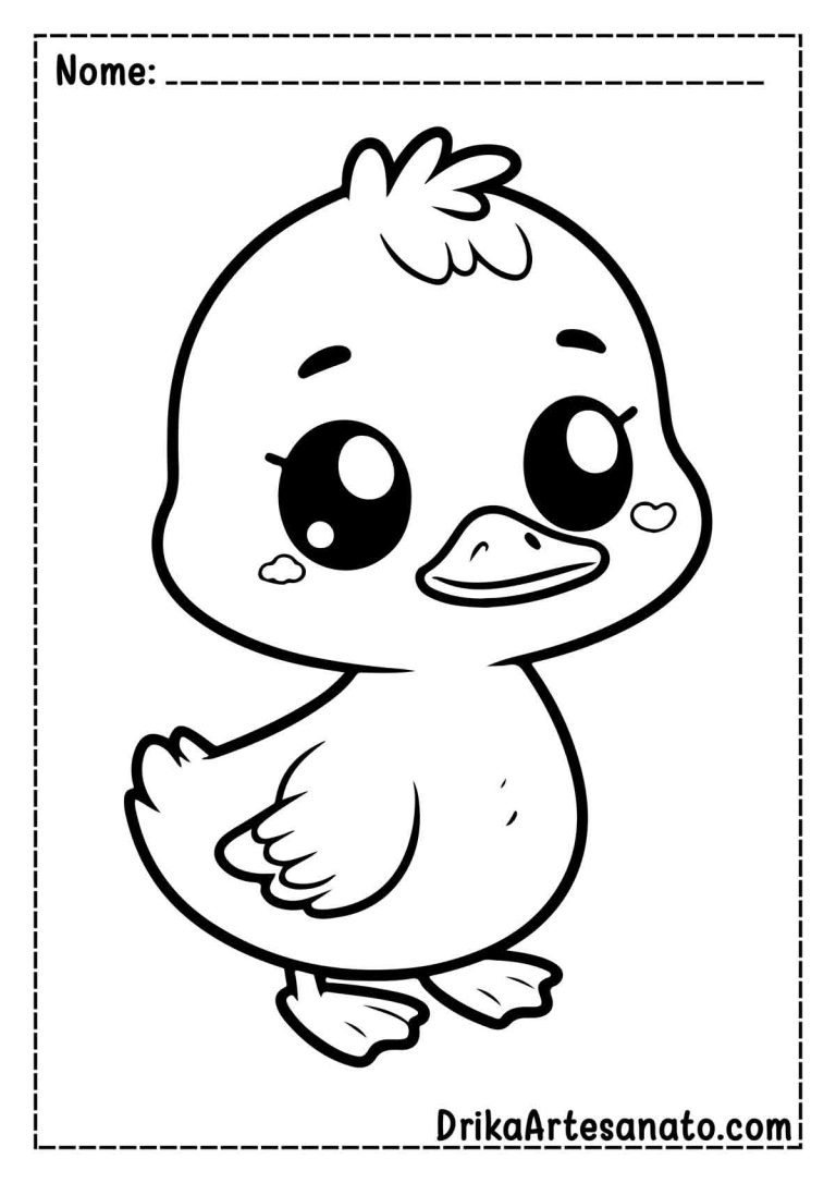 50 Desenhos de Pato para Colorir Grátis em PDF