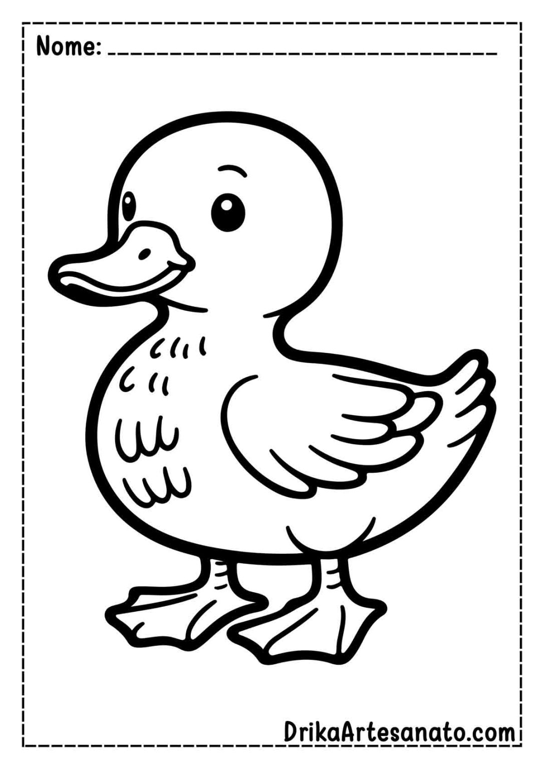 50 Desenhos de Pato para Colorir Grátis em PDF