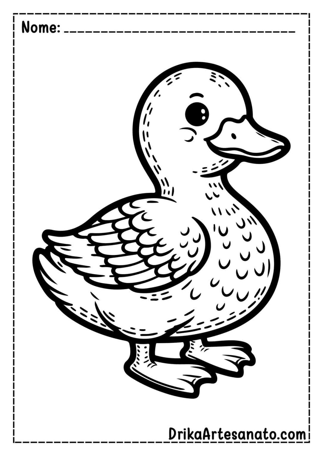 50 Desenhos de Pato para Colorir Grátis em PDF