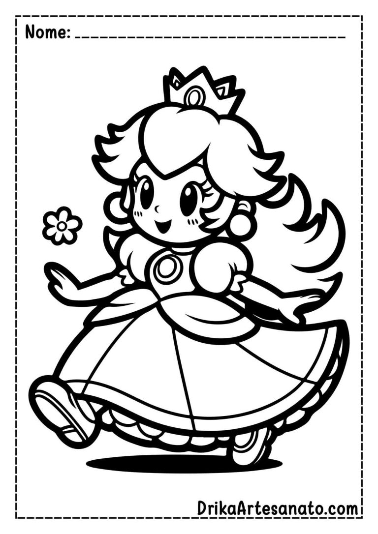 50 Desenhos do Mario para Colorir Grátis em PDF