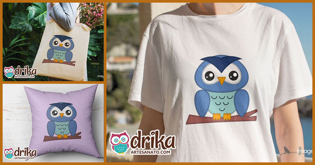 Owl on a Branch: Free Applique Pattern for Cute Crafts!