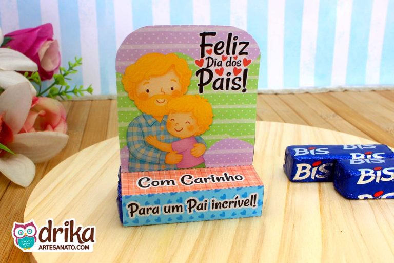 Lembrancinha de Dia dos Pais para Imprimir: Porta-Bis Duplo Cute