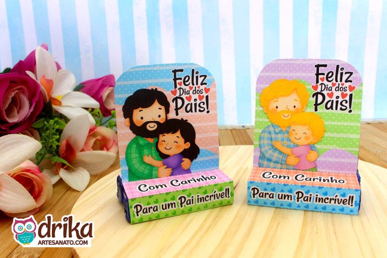 Lembrancinha de Dia dos Pais para Imprimir: Porta-Bis Duplo Cute