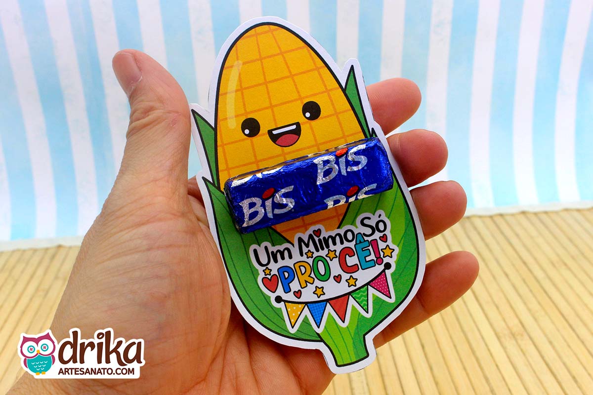 Lembrancinha de Festa Junina: Porta-bis de Milho